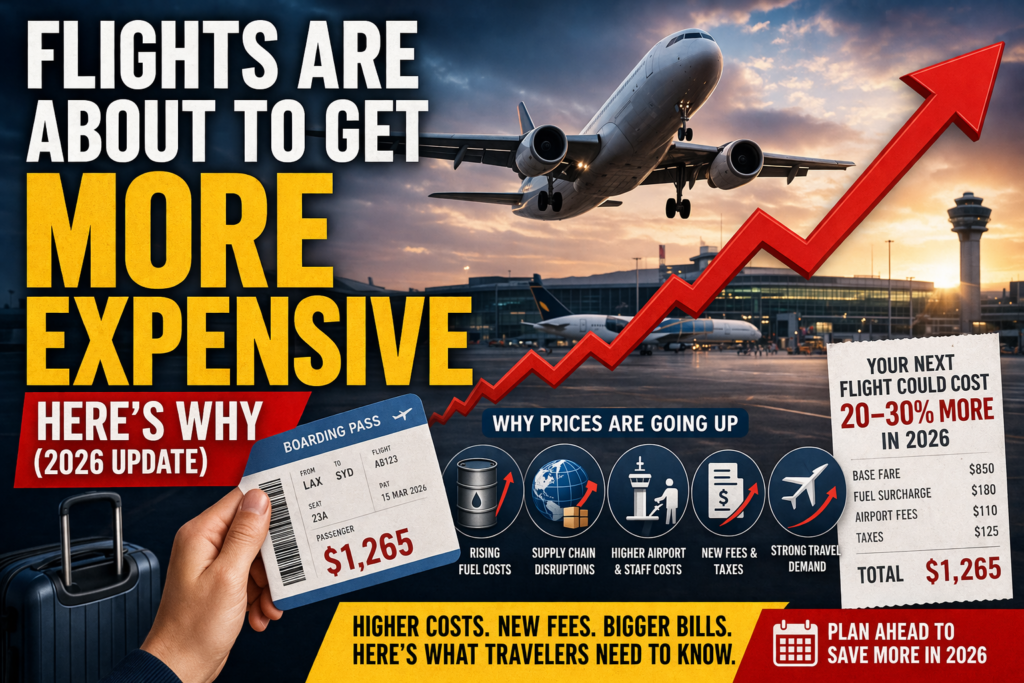 Flights Are Getting More Expensive in 2026 — Here's Why